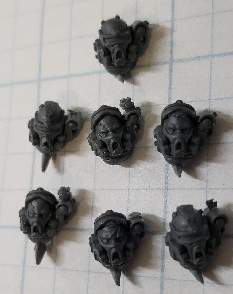 40k Space Marine Armory Bits PII Infiltrator Incursor Bare Respirator ...