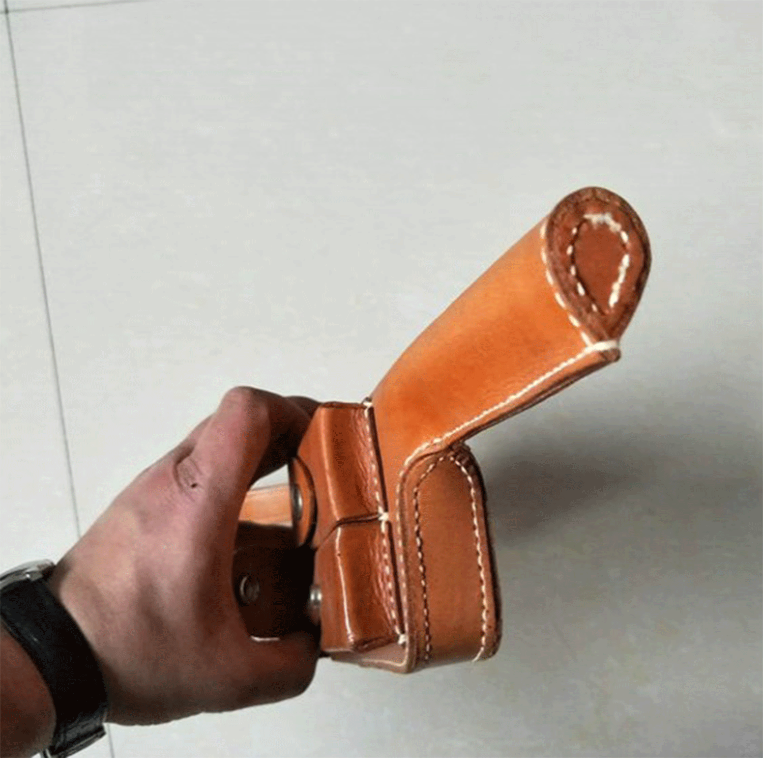 WWII Military German Mauser KMT C96 Broomhandle Leather Holster With ...