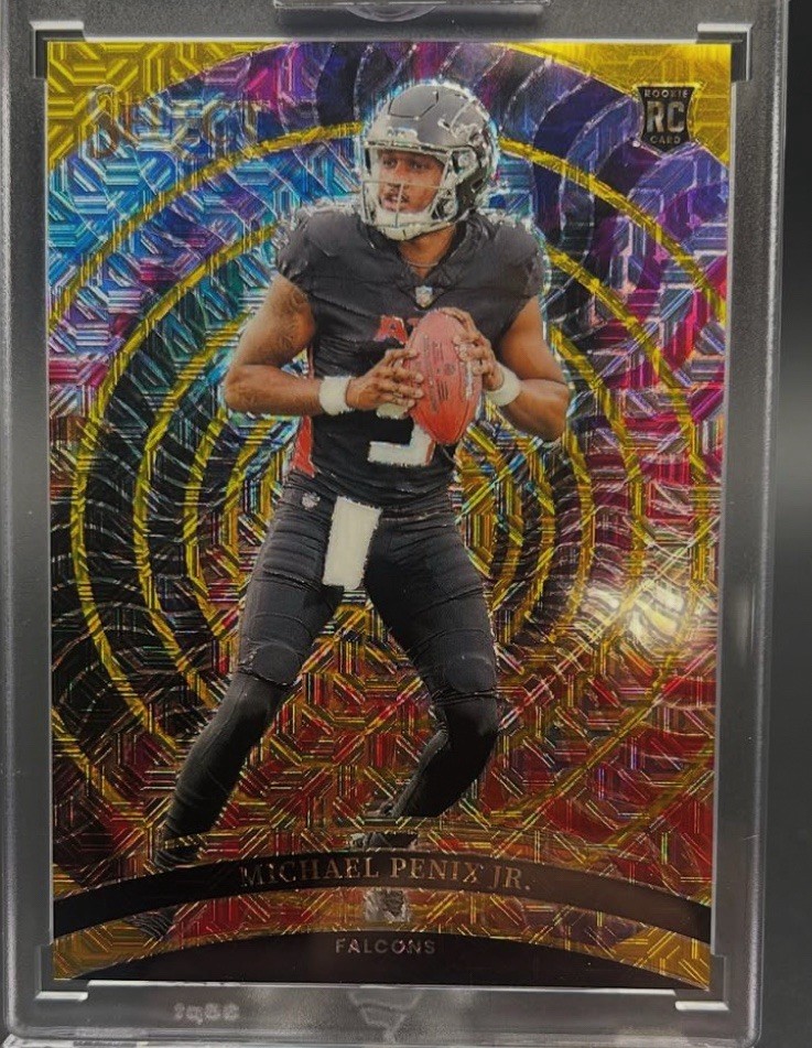 2024 Panini Select Gold Color Wheel 9/10 #5 Michael Penix Jersey ...