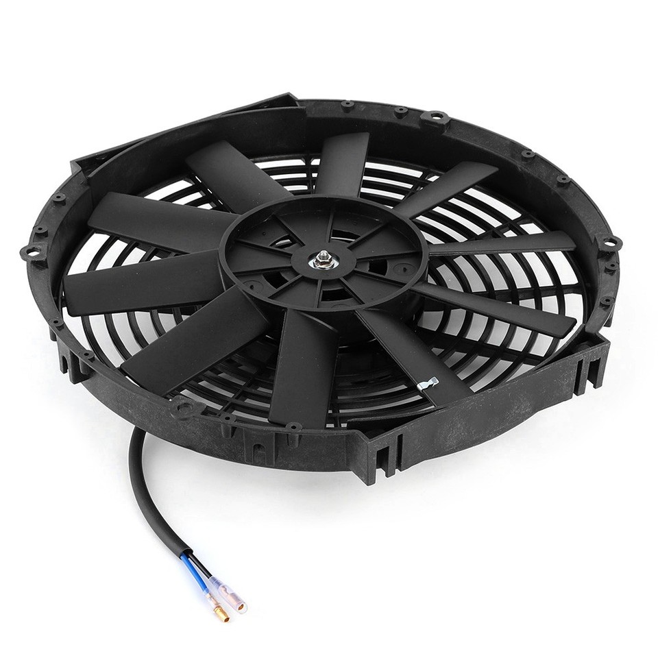High-Quality 12in Radiator Fan Engine Bay Cooling For Universal Car ABS ...