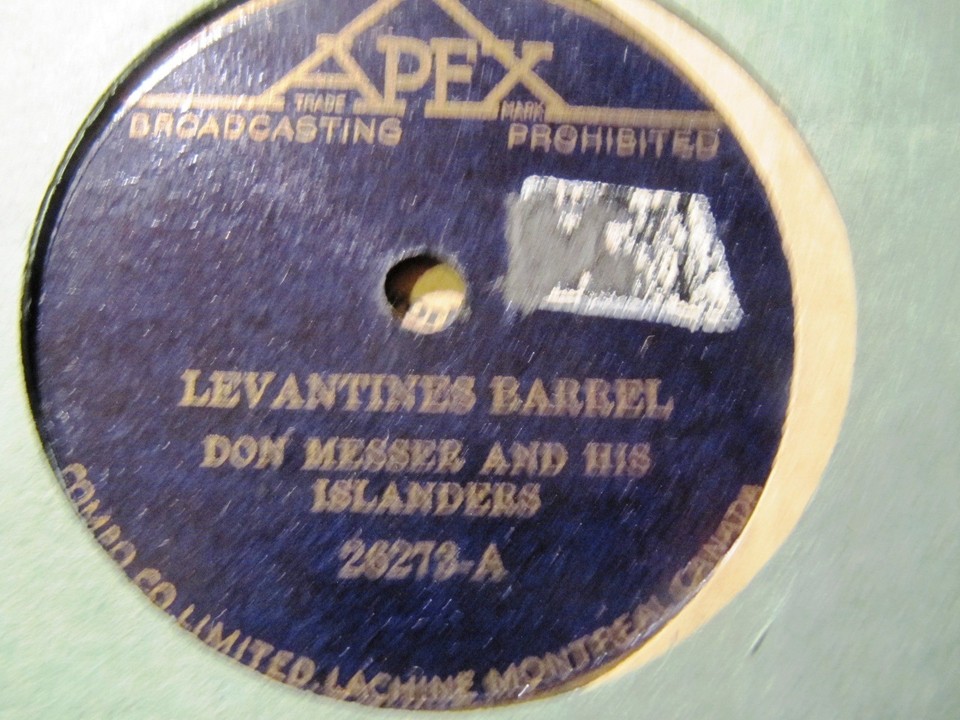 HOT Fiddle DON MESSER His ISLANDERS Little Burnt Potato Levantines ...