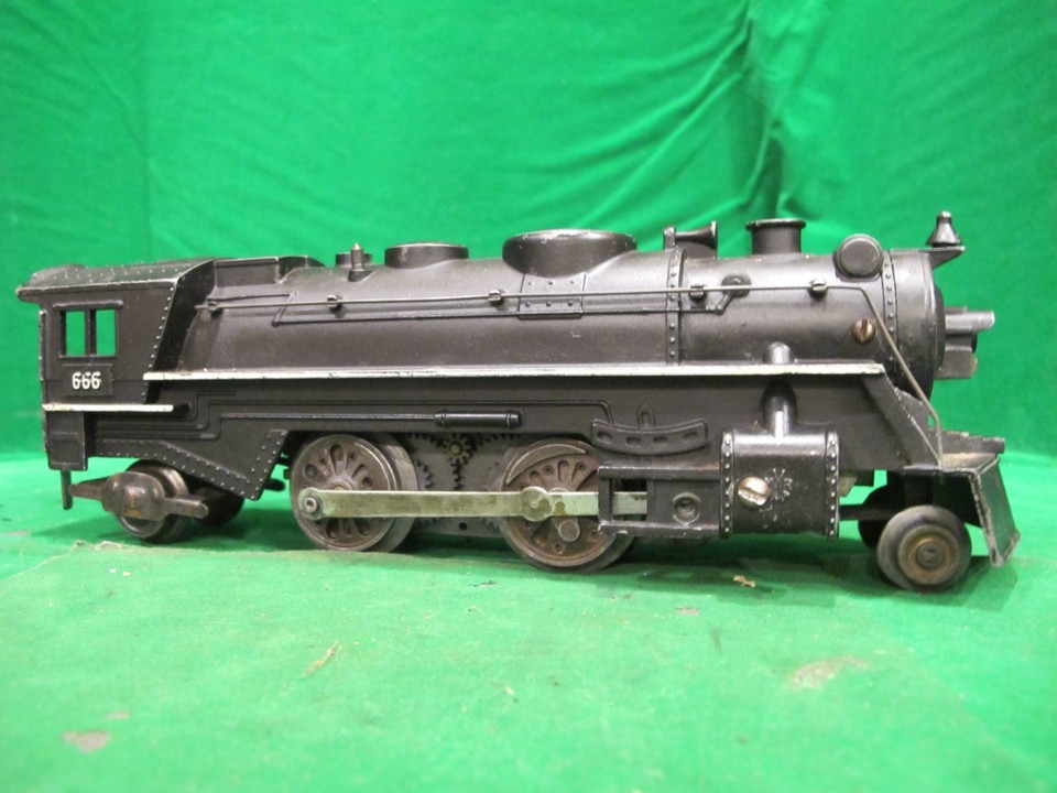 1950’s Marx Toys Black Locomotive #666 O Gauge ~ tested and runs and ...