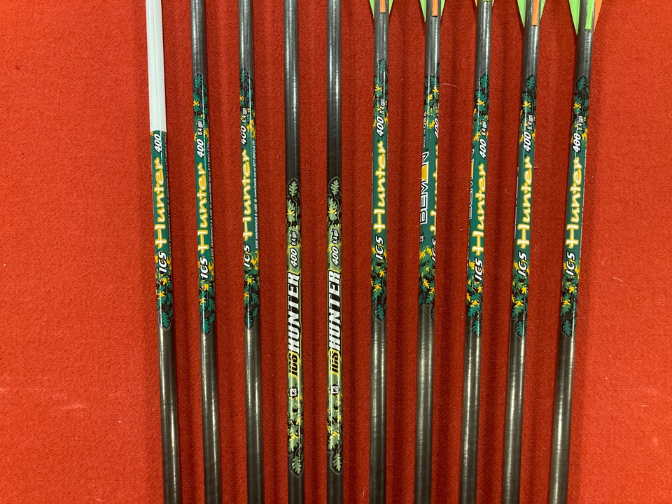 10 - Beman ICS Hunter 400 carbon arrows - NEW + inserts | eBay