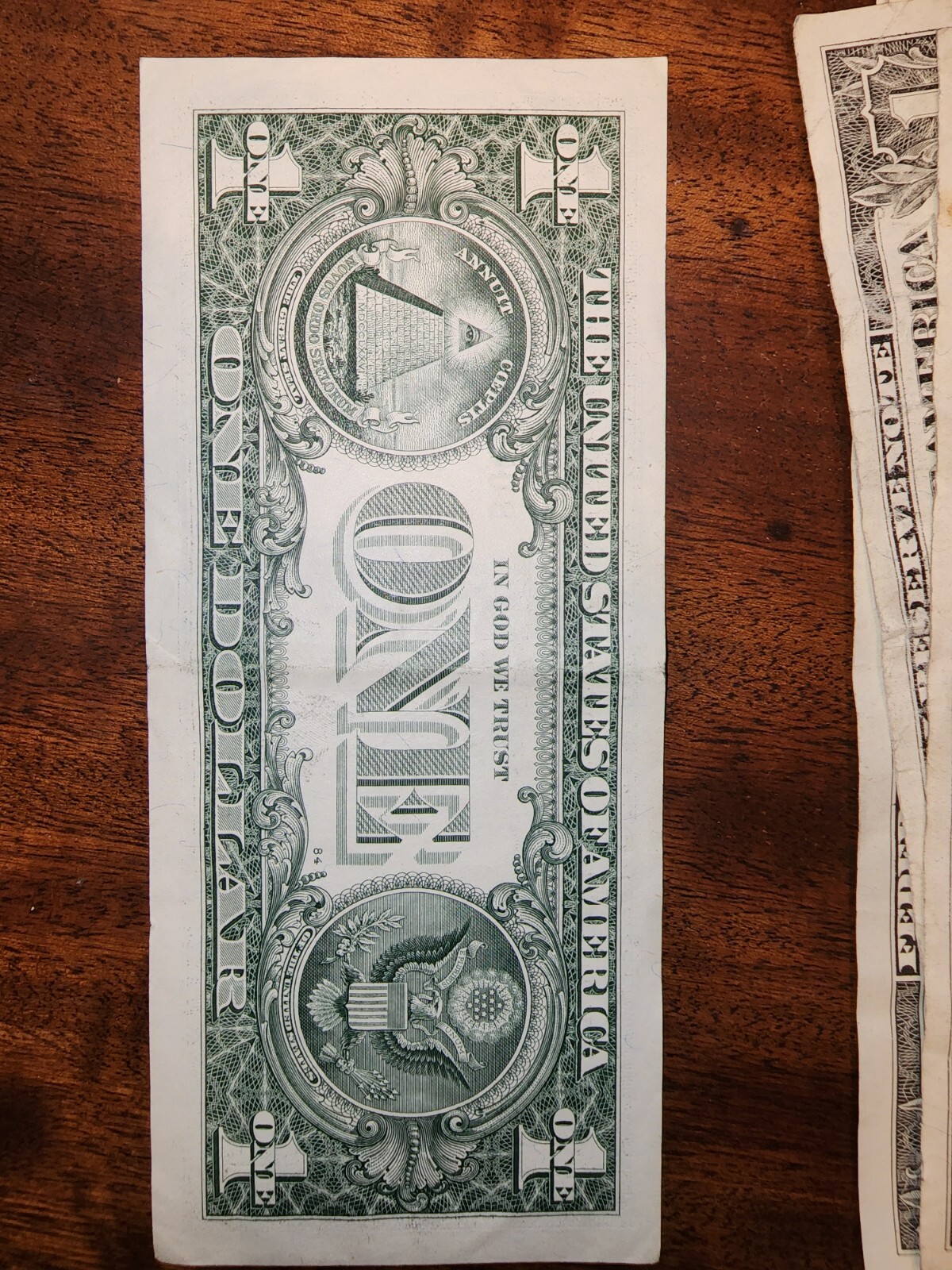 2013 $1 One Dollar Duplicate Star Error Note Serial Number B04438524 ...