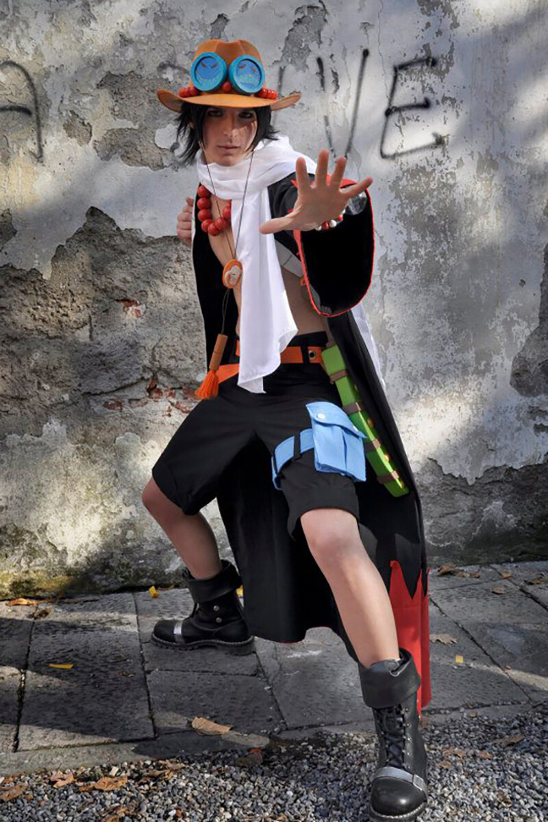 Portgas D Ace Cosplay Anime One Piece Ace Hut Portgas D Ace Cosplay