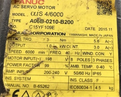 1Pc Fanuc A06B-0210-B200 Used bf | eBay