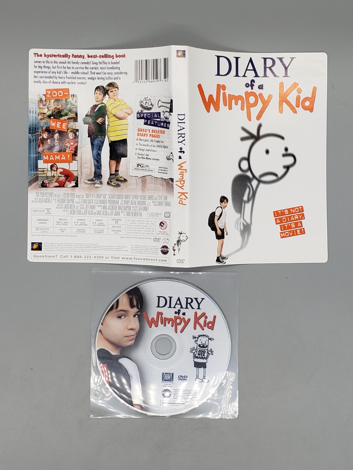 Diary Of A Wimpy Kid (DVD) No Case No Tracking 24543669197| eBay