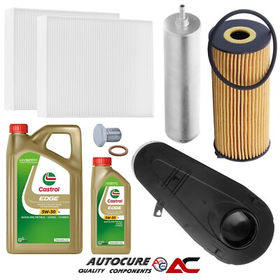 FOR BMW 5 SERIES 520D F10 DIESEL FULL FILTER SERVICE KIT & 6 LITRES ...