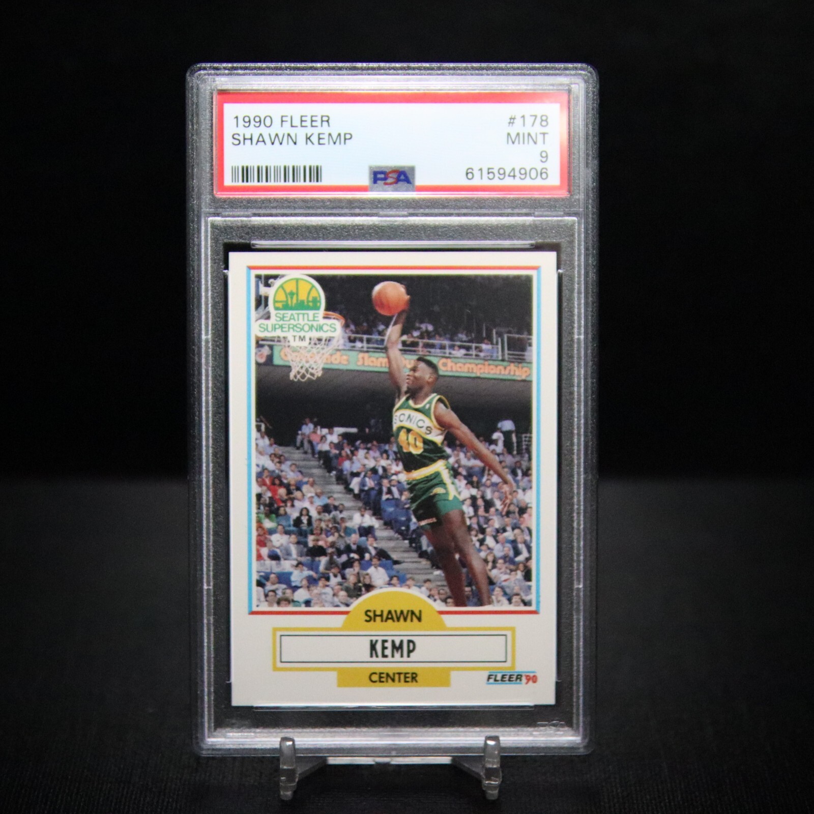 1990-91 Fleer SHAWN KEMP RC Rookie Card - PSA 9 Mint | eBay