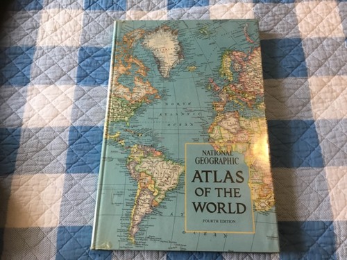 NATIONAL GEOGRAPHIC ATLAS OF THE WORLD hc 1975 over-sized 4th Edition ...