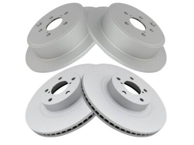 TRQ 74JD39B Brake Rotor Set Fits 2010-2014 Subaru Legacy 2.5L H4 | eBay