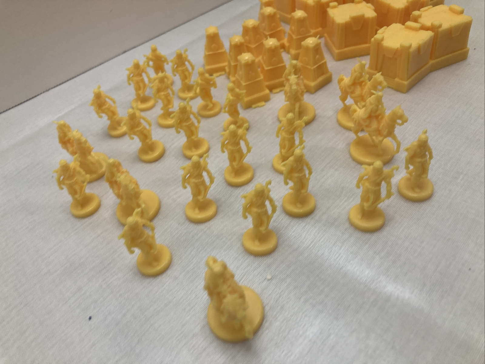Age of Conan The Strategy Boardgame - YELLOW PLASTIC PIECES (42) - FF ...