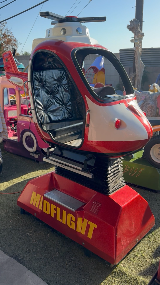 Medflight Hydraullic Helicopter Kiddie Ride | eBay