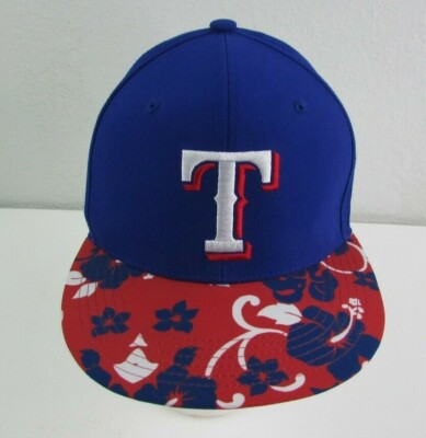 Texas Rangers Floral Blue Red Hat Sixth Man Snapback | eBay
