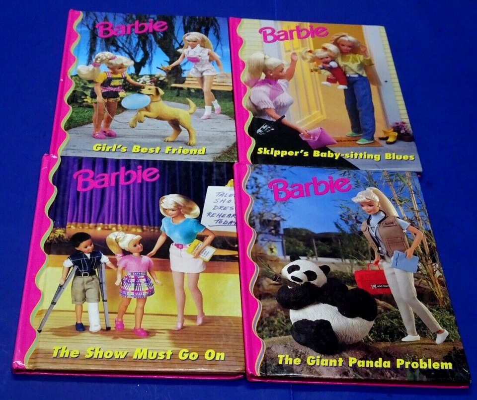 Vintage Mattel 1998 Grolier Hardcover Barbie & Friends Series Books ...