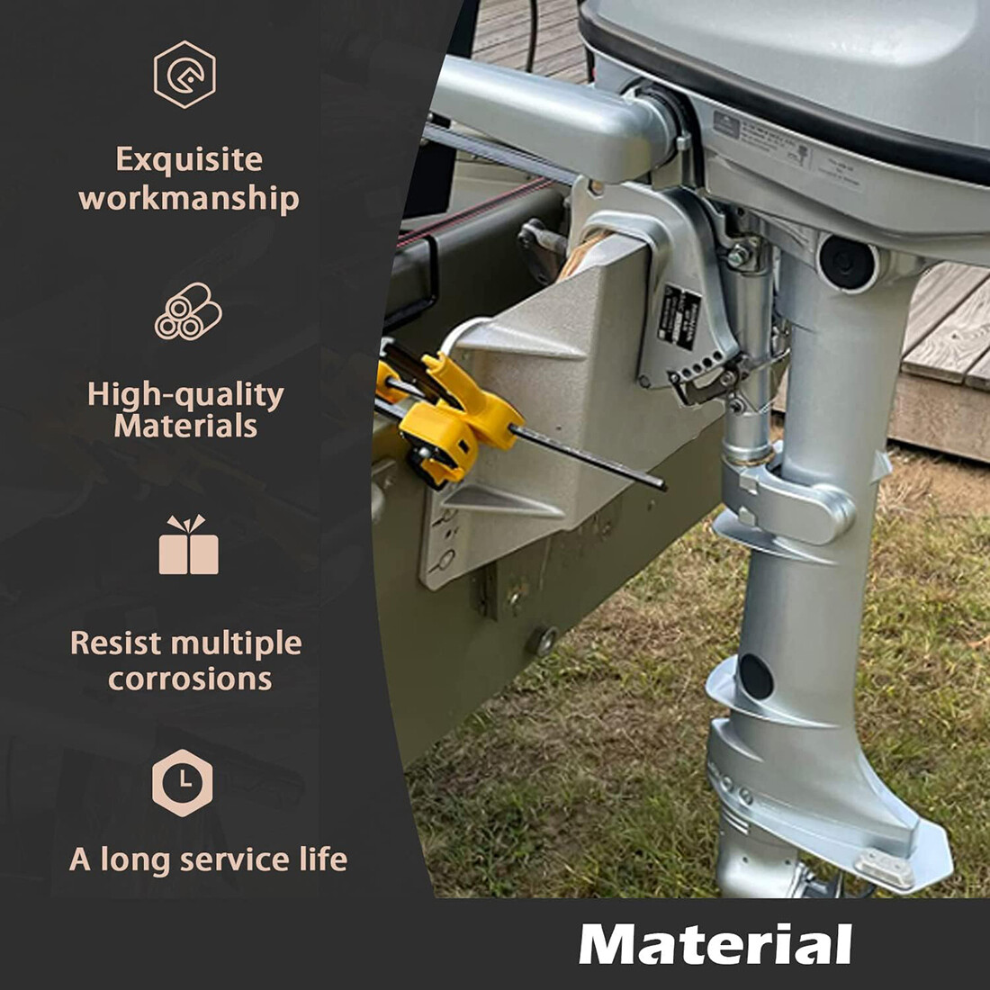 Marine MJ-1-DP Mini Jacker Outboard Jack Plate 4" Setback 35 hp 3 ...