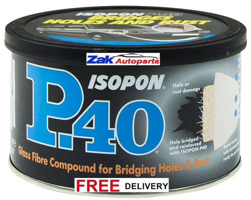 U-POL Davids Isopon P40 Fibre Glass Body Filler Compound Car Body ...