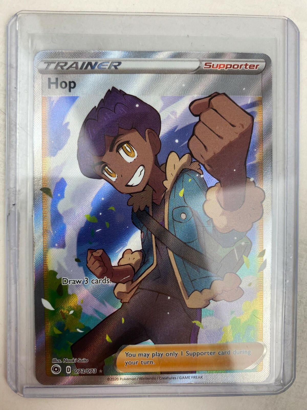 Pokemon Karte Hop Trainer Full Art Weg des Champs 073/073 Englisch ...