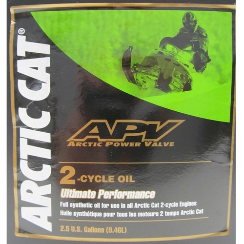 Arctic Cat APV Synthetic 2-Stroke Injection Oil Snowmobile 2.5 Gallon ...