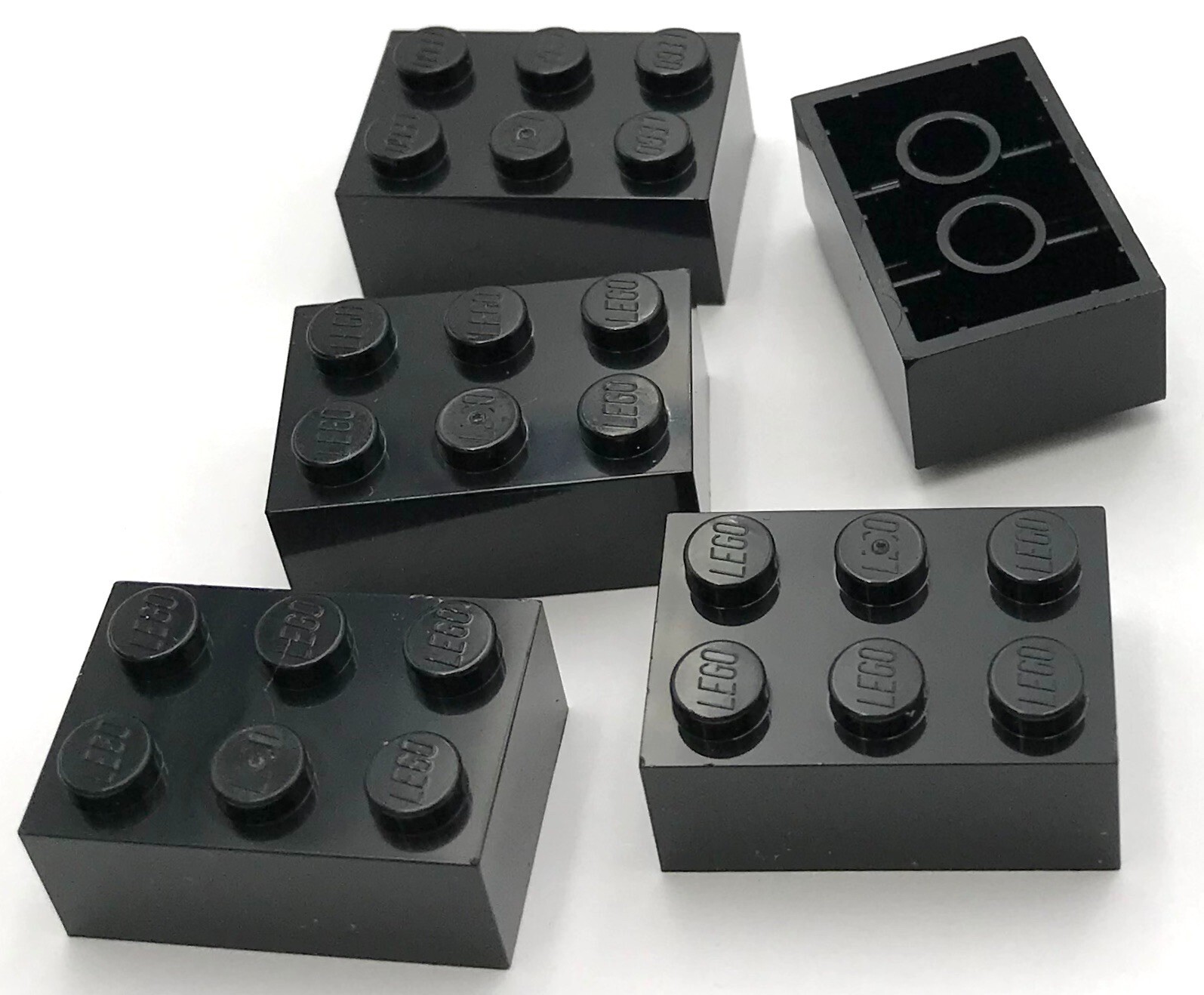 Lego 5 New Black Bricks Building Blocks 2 x 3 Stud Pieces | eBay