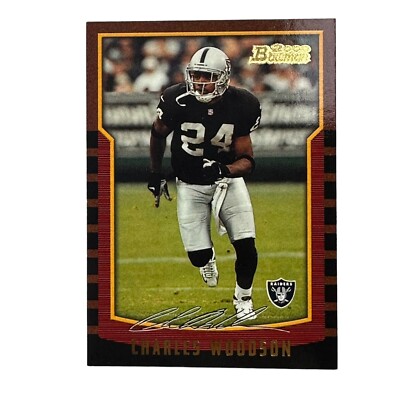 2000 Bowman #12 Charles Woodson HOF Oakland Raiders Michigan NFL Card ...