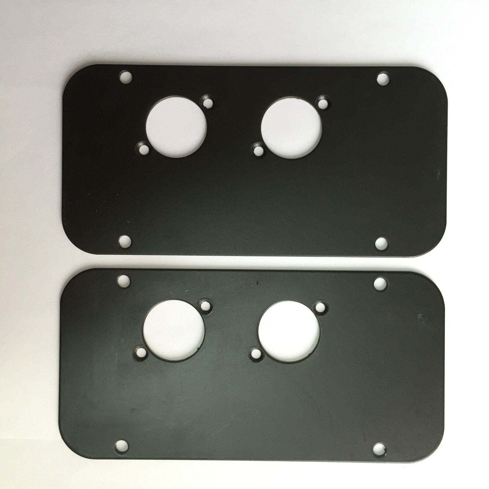 2pcs Speaker Back Panel W/2 Cut Outs For Speakon or XLR Connector Metal ...