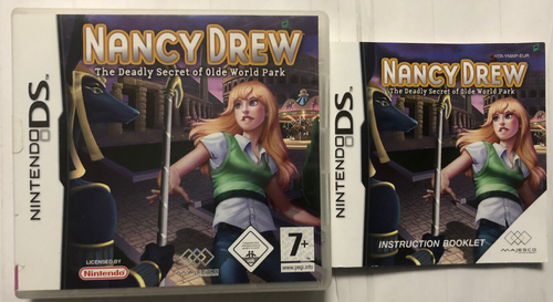 Nancy Drew The Deadly Secret of Olde World Park DS | eBay