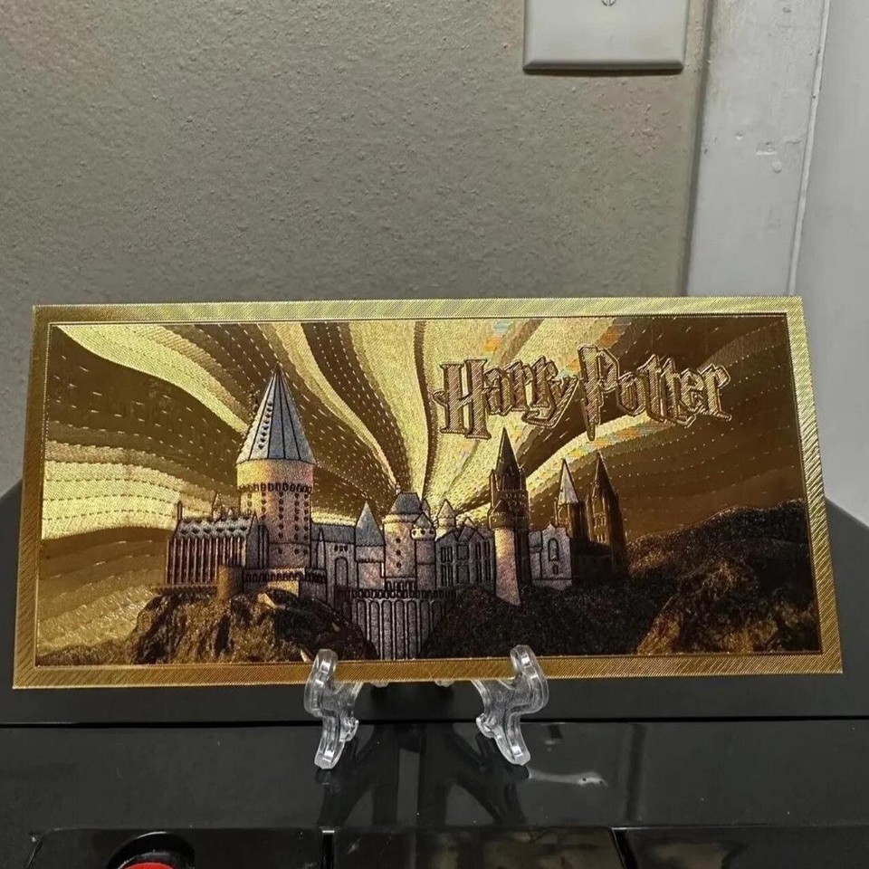 24k Gold Foil Plated Harry Potter Banknote Set Collectible | eBay