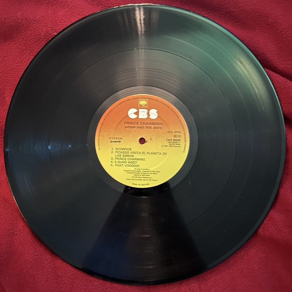 Adam And The Ants Prince Charming Vinyl Record LP VG+ | eBay UK