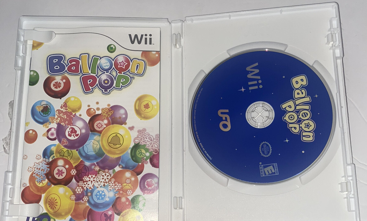 Balloon Pop (Nintendo Wii, 2008) Disc with Manual Video Game ...
