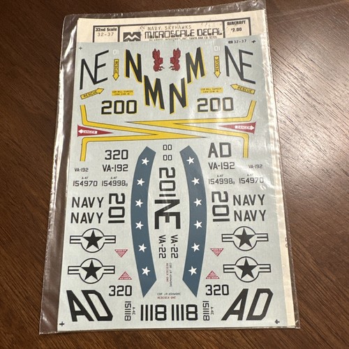Microscale Decals 320037 1/32 Scale US Navy A-4 Skyhawks Vintage Decals ...