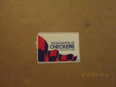 CHL IHL Indianapolis Checkers Vintage Defunct 21/4 Inch Team Logo ...