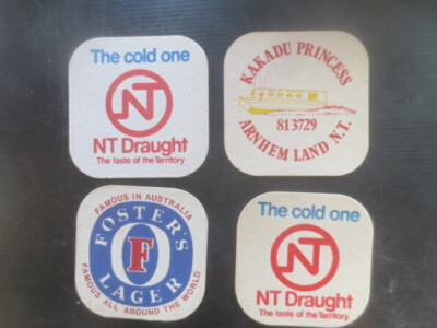 4 different NT Draught, some Special Issues Brewery BEER Coasters ...
