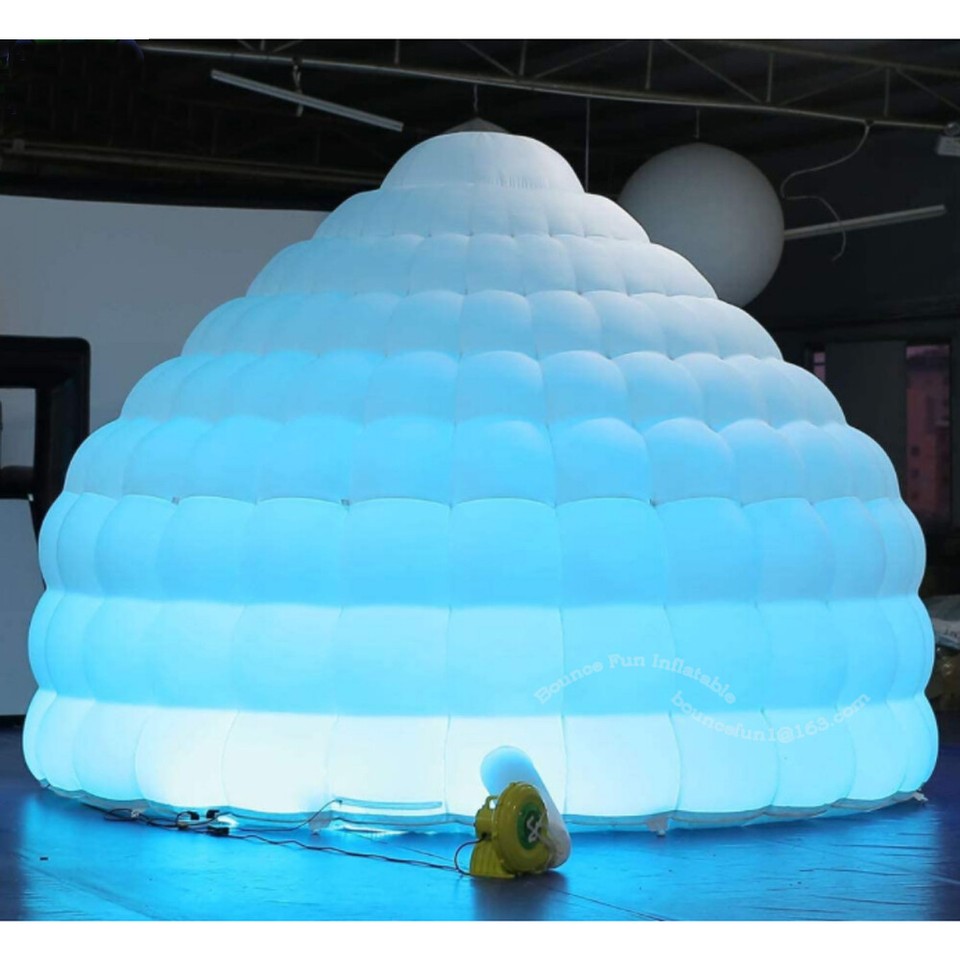 Inflatable Dome Igloo Tent LED Lights Luxury Air House For Advertising ...