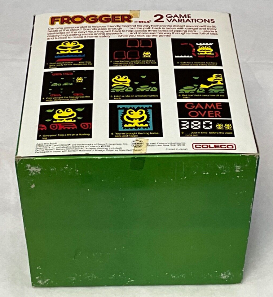FROGGER COLECO MIDWAY VINTAGE HANDHELD TABLETOP ARCADE GAME, 1982, VERY ...