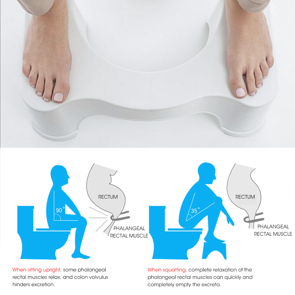 2x Potty Stool Sit Squat Toilet Step Stool Bathroom Eco Aid ...