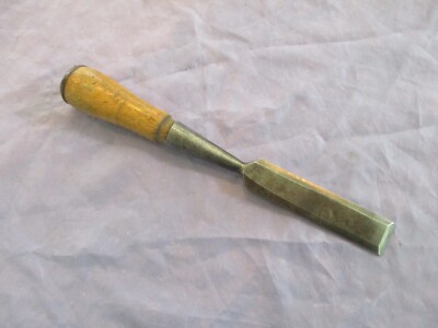 VINTAGE FULTON 3/4 INCH WIDE SOCKET CHISEL WITH BEVEL SIDES VERY GOOD ...