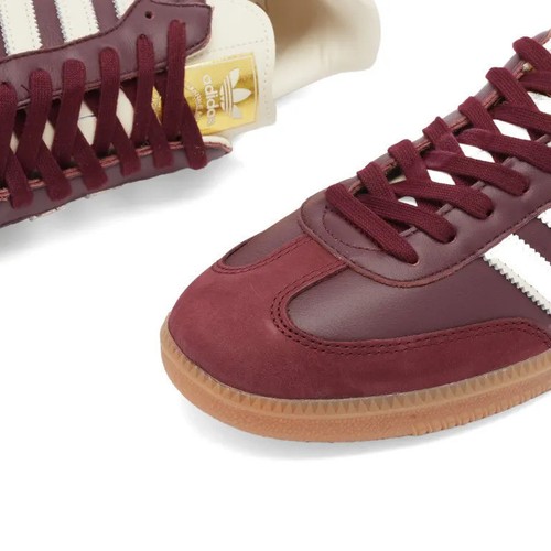 Adidas Samba OG Woman ID0477 Maroon/White/Gold | eBay