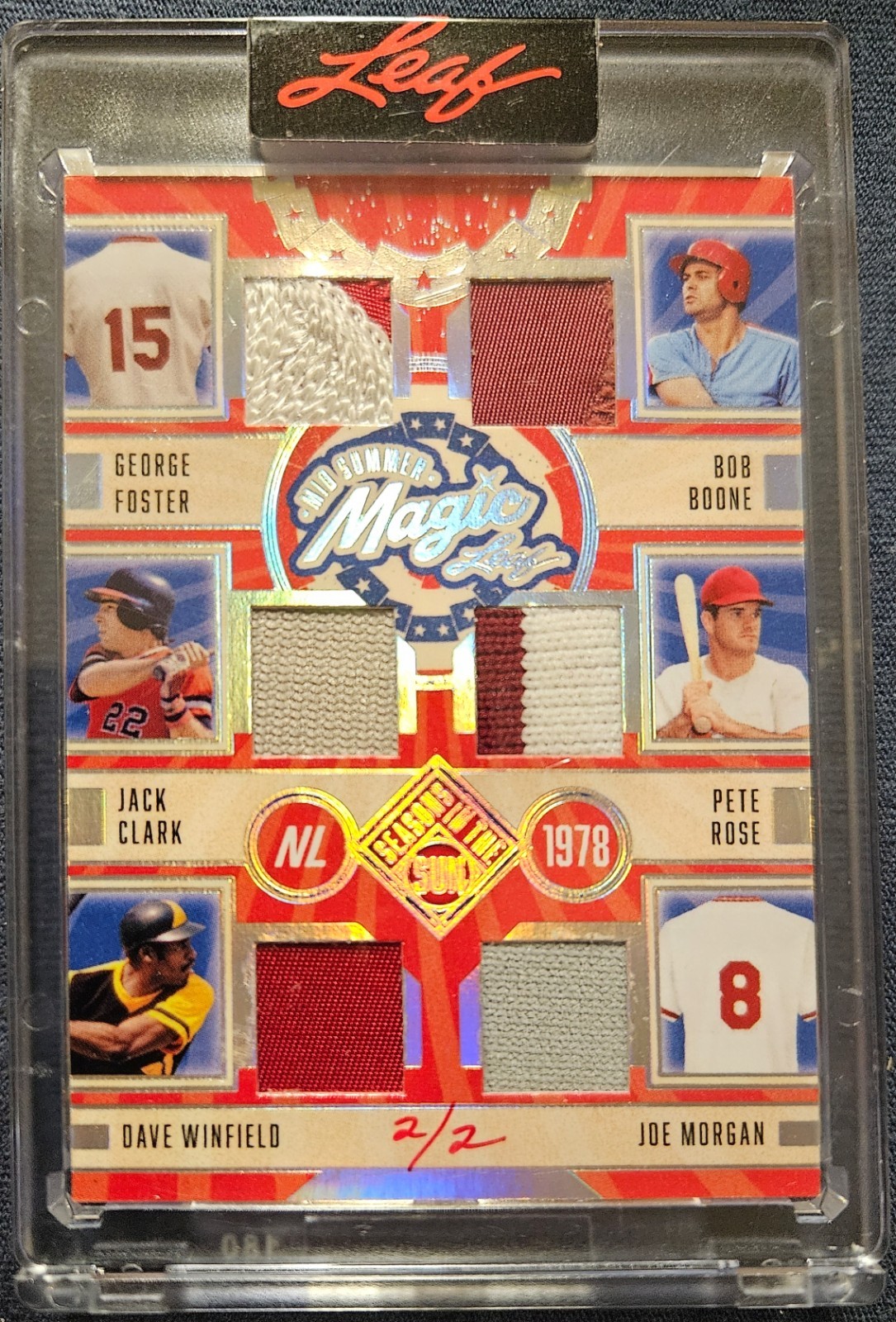 2025 Leaf Seasons Mid Summer Magic 1978 12 Player Relic Rose Brett ...