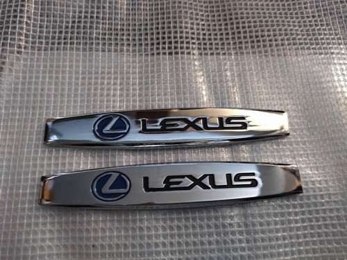 LEXUS Emblem Plate 2cm x 10cm x 5mm thick Set of 2 | eBay