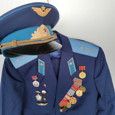 VDV AIRBORNE PARADE Soviet Army Union St Ensign Officer Uniform Cap ...