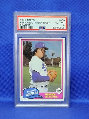 Fernando Valenzuela 1981 Topps Traded Rookie PSA 8 NM-Mint | eBay
