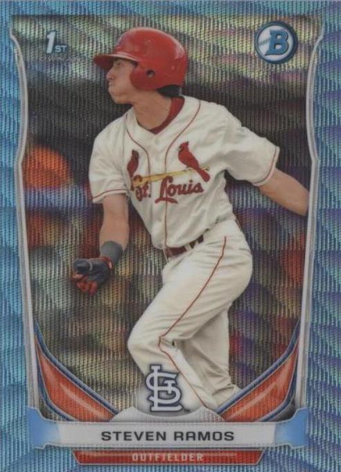 2014 Bowman - Prospects Chrome Steven Ramos #BCP102 Blue Wave Refractor ...