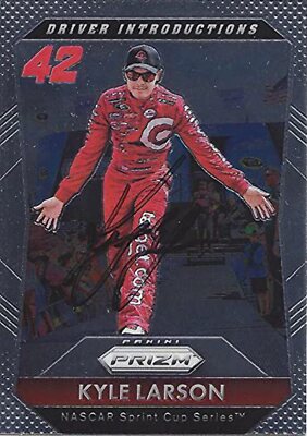 AUTOGRAPHED Kyle Larson 2016 Panini Prizm DRIVER INTRODUCTIONS (#42 ...