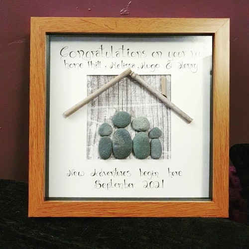 Congratulations On Your New Home Personalized Frame Pebble Art Stone | eBay