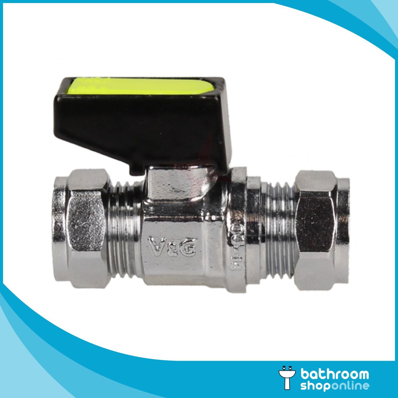 8mm-10mm-15mm Gas Lever Stop Valves Compression Isolator Isolation Tap ...