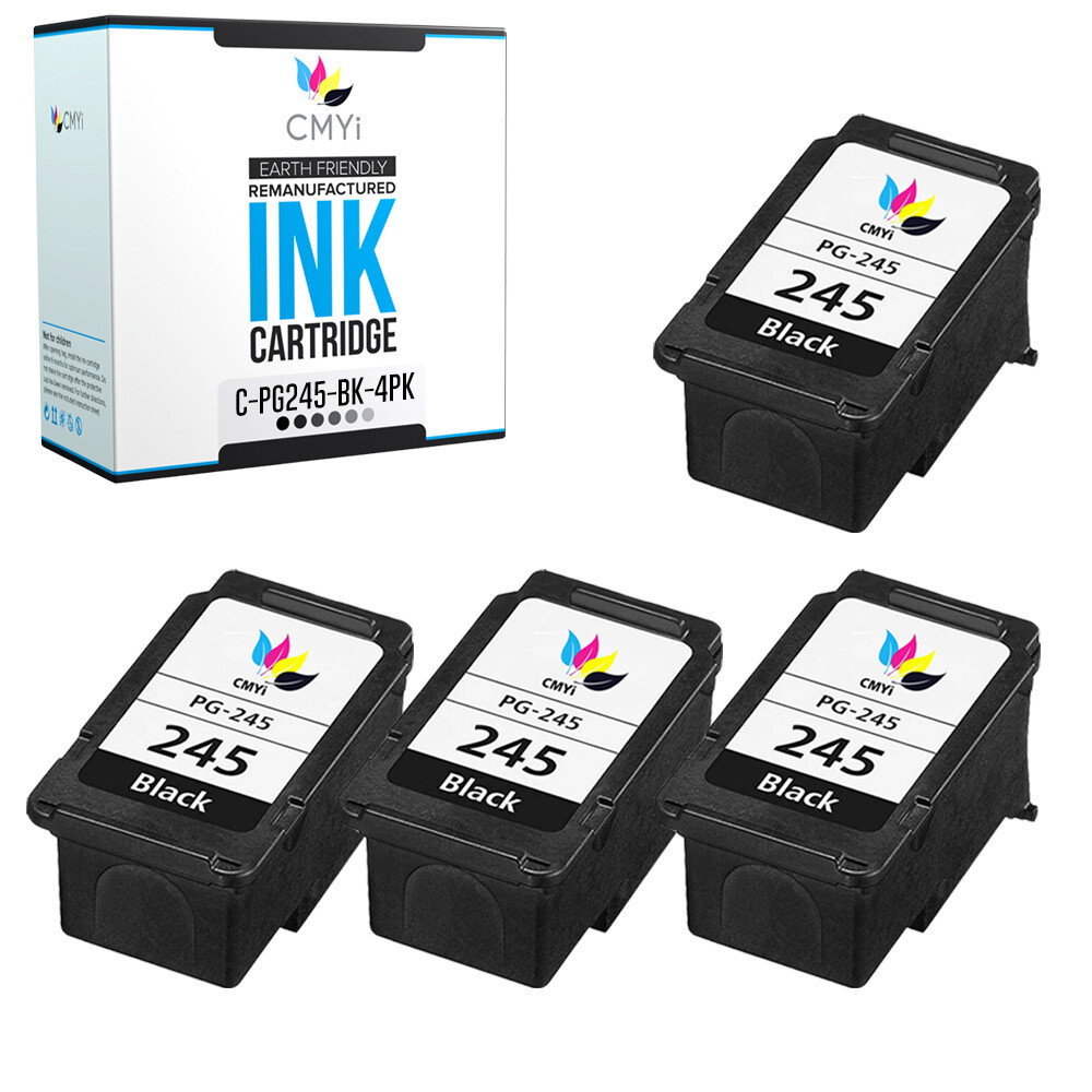4PK PG-245 Ink for Canon PIXMA TS3120 TS3122 MG2522 MG2520 MX490 TR4522 ...