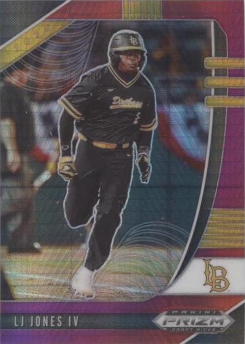 2020 Panini Prizm Draft Picks - LJ Jones IV #PDP152 Red & Purple Hyper Prizm (RC) for sale ...
