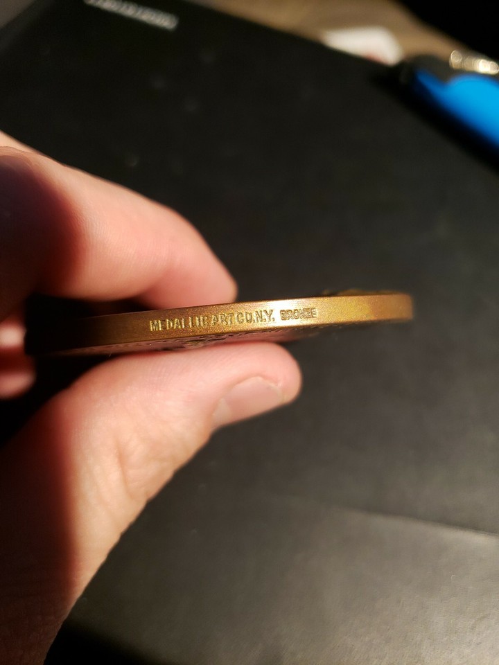 Apollo XII Medallion / Coin 2 3/8" diameter. 4 1/2 ounces Vintage ...