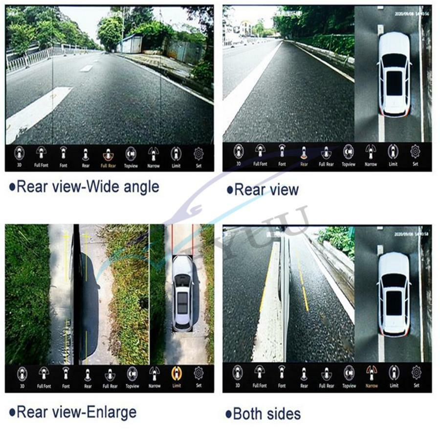 Car 360° 3D Panoramic Camera Bird Eye Surround View Parking Monitor DVR ...